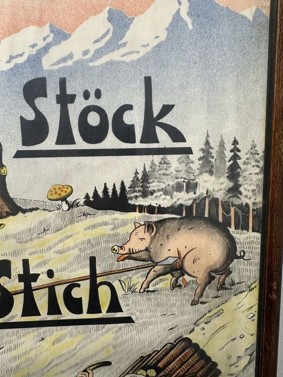 Plakat Stöck Stich Wis 4 Nell Jass Schweiz G.Heidelberger 31 (Gebraucht ...
