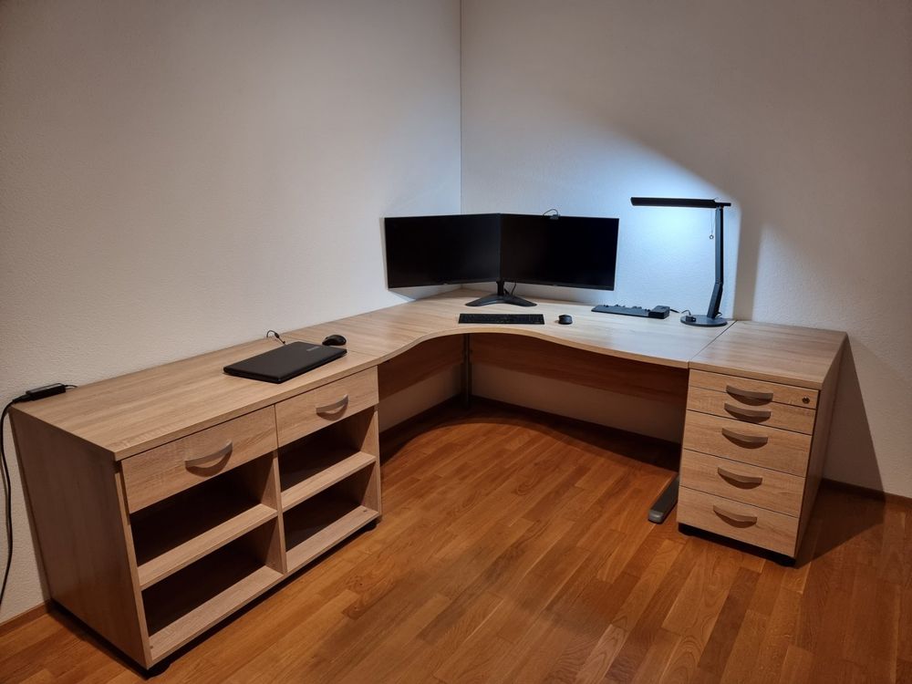 Eck-Schreibtisch Büro Arbeitsplatz | Kaufen auf Ricardo