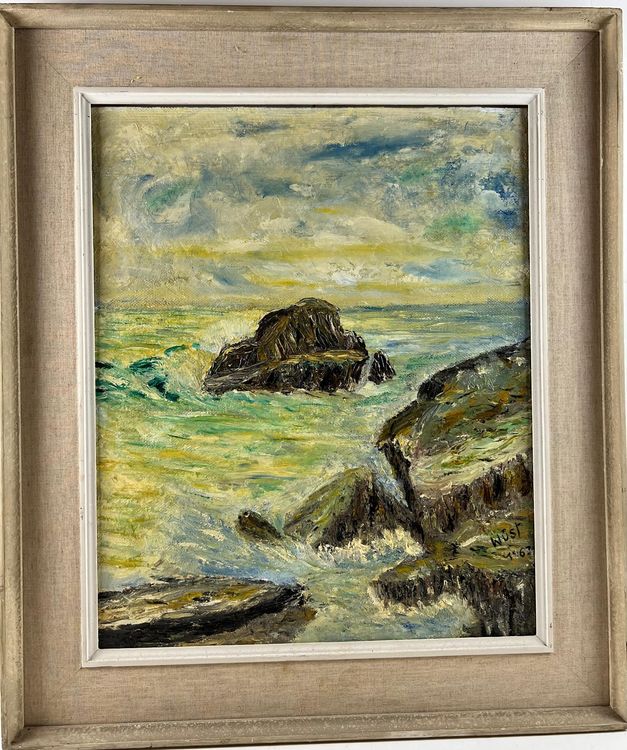 Grosser Landschaft Doppelseitige Gemälde Signiert. | Kaufen auf Ricardo