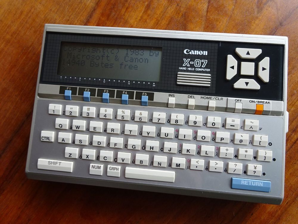 Canon X-07 Hand Held Computer Vintage 1984 (Gebraucht) in Weggis für ...