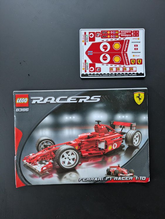 LEGO RACERS TECHNIC 8386 - FERRARI F1 RACER (2004) with BOX- (D ...