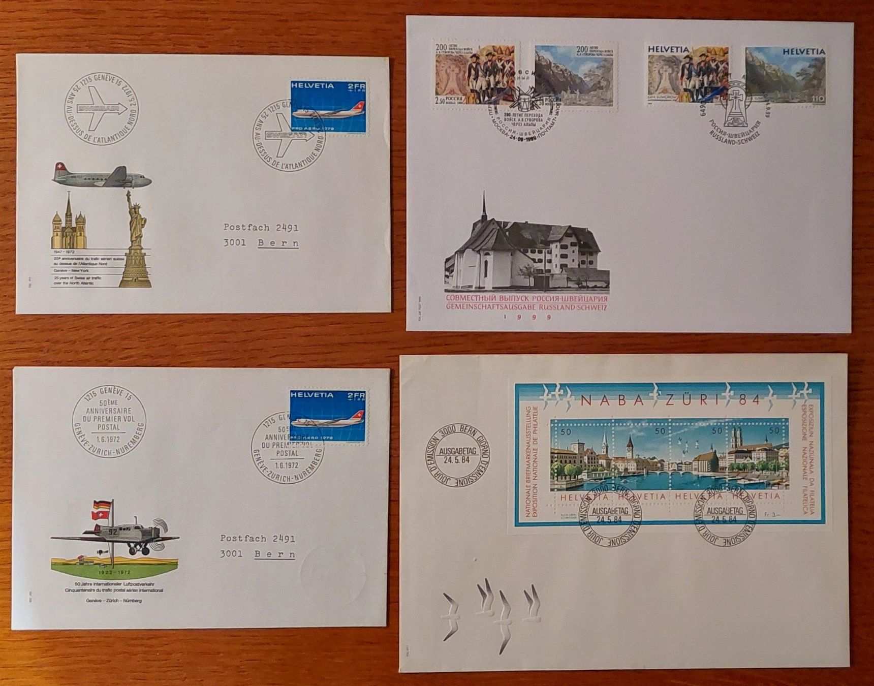 Suisse 18 enveloppes premier jour, feuilles et blocs (D'occasion) à ...