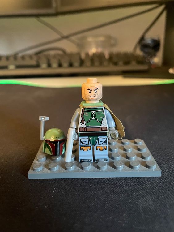 LEGO Star wars Minifigur: Boba Fett - Head beard stubble (Gebraucht) in ...