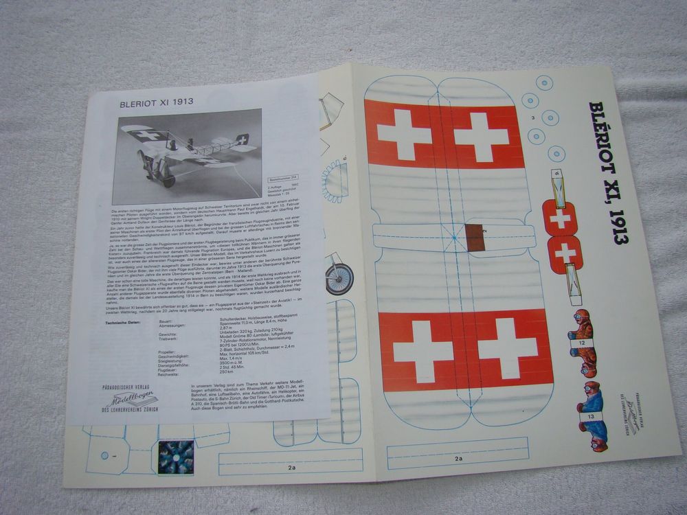 Bastelbogen BLERIOT XI 1913 | Kaufen auf Ricardo