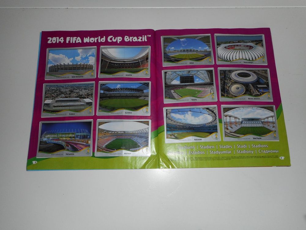 Panini WM Album Brasil 2014/14 Nr.1 komplett mit Poster (Gebraucht) in ...