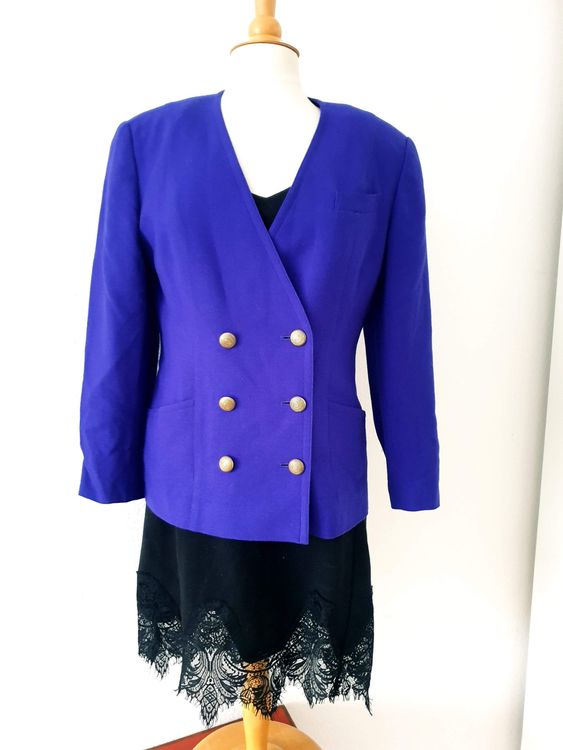 JACKE MARKWALD 40 L VIOLETT JACKET TOP zu JEANS HOSE ROCK (Neu (gemäss ...