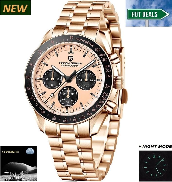 Pagani Design PD-1701 V4 PRO Chronograph (Omega Hommage) | Acheter sur ...