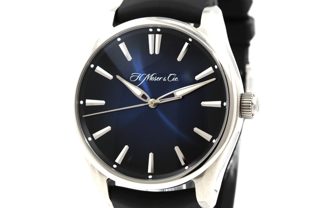 H. MOSER & Cie Pioneer Blue Fumé Zifferblatt B&P 2017 *6202 (Gebraucht ...