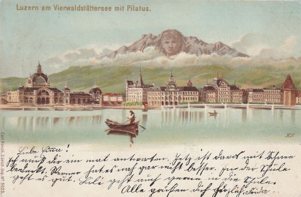 Luzern mit Berggesicht Pilatus (Gebraucht) in Rorschacherberg für CHF 4 – mit Lieferung auf ...