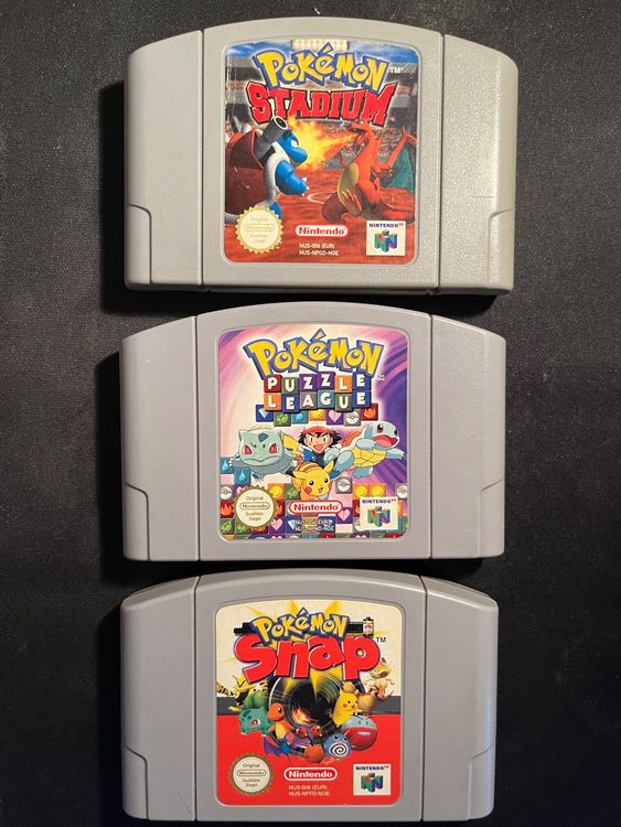 Pokemon Stadium Snap Puzzle League Nintendo 64 N64 Pal | Kaufen auf Ricardo