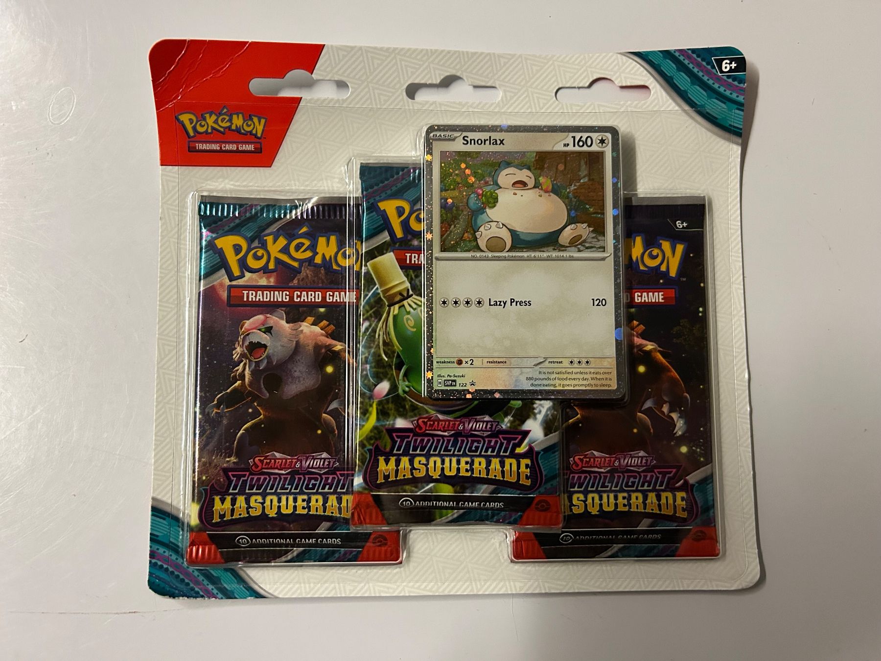 Pokemon - Twilight Masquerade - 3-Pack Blister Relaxo - EN (Neu und ...