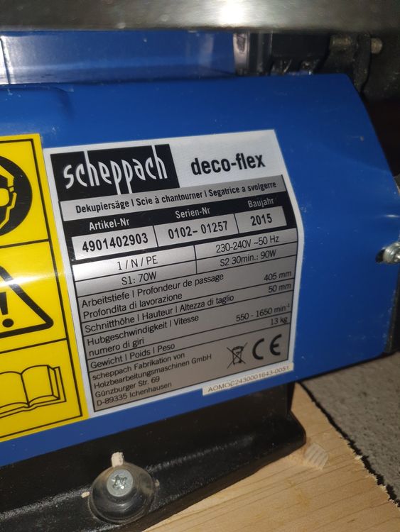 Scheppach deco-flex Dekupiersäge (Gebraucht) in Bürglen UR für CHF 50 ...