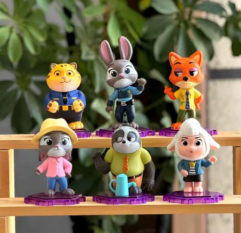 6x Figurines de dessin animé (Neuf avec emballage d'origine) à ...