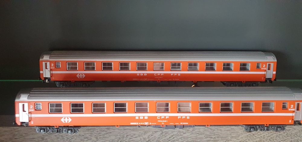 JOUEF:DC: 2 X SBB RIC PERSONENWAGEN B ORANGE EUROFIMA | Kaufen auf Ricardo