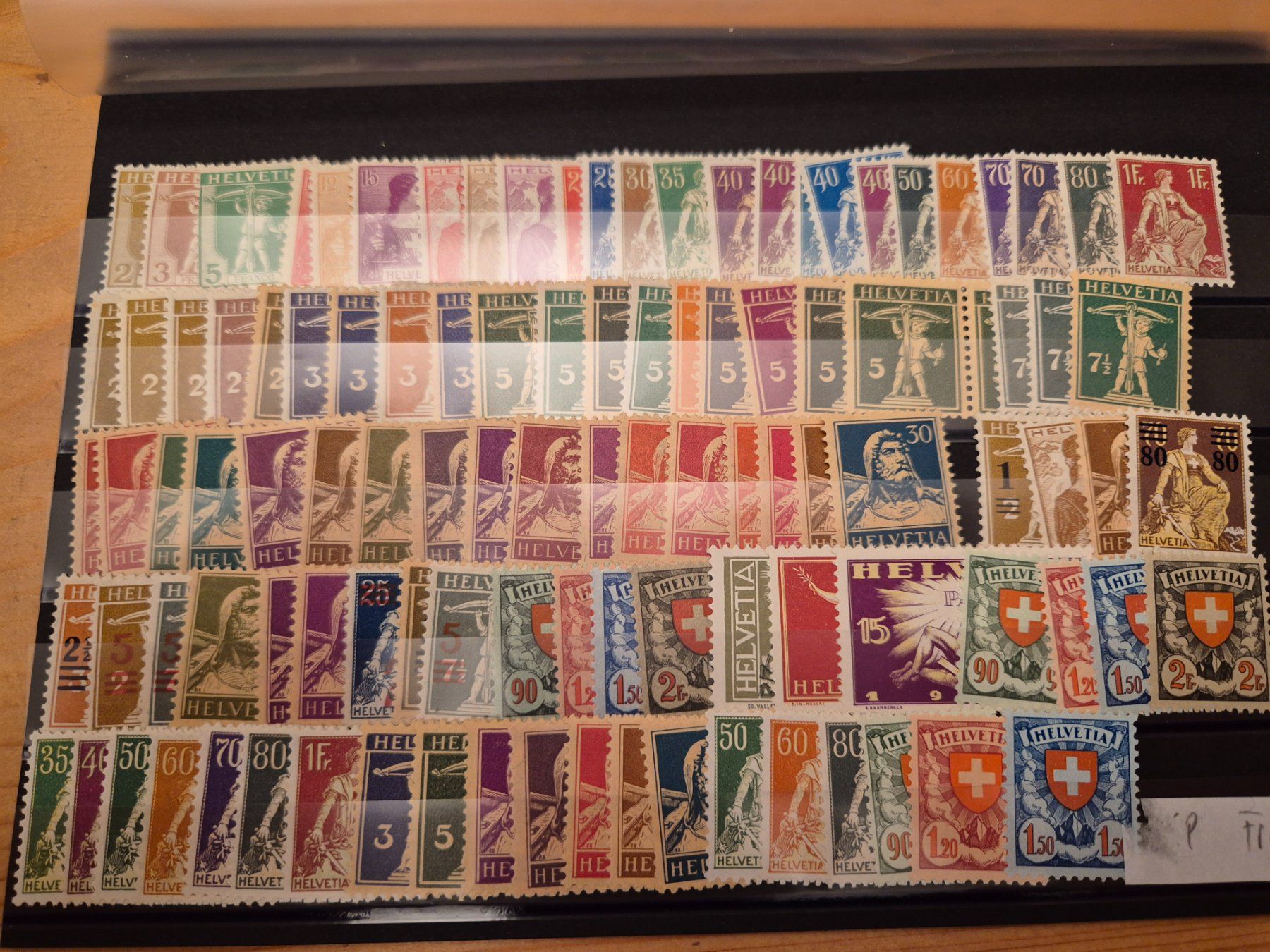 CH-Briefmarken Lot alles mit Falz Zustand gemäss Bilder (Gebraucht) in ...