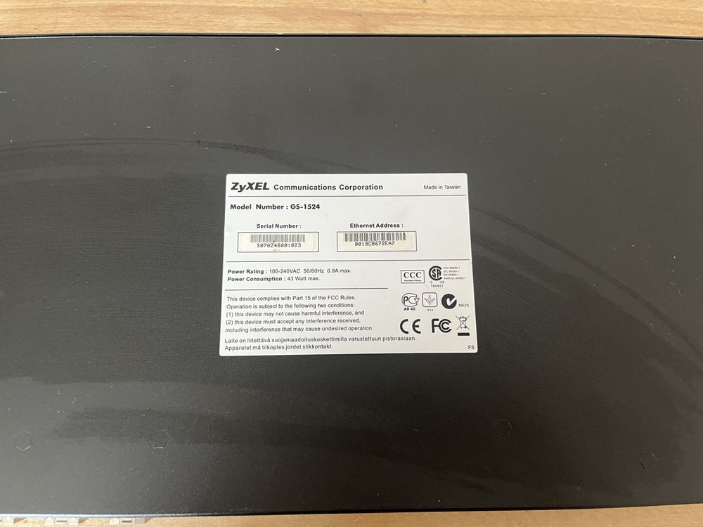ZyXEL GS-1524 24-Port Gigabit Switch (Gebraucht) in Rikon im Tösstal ...