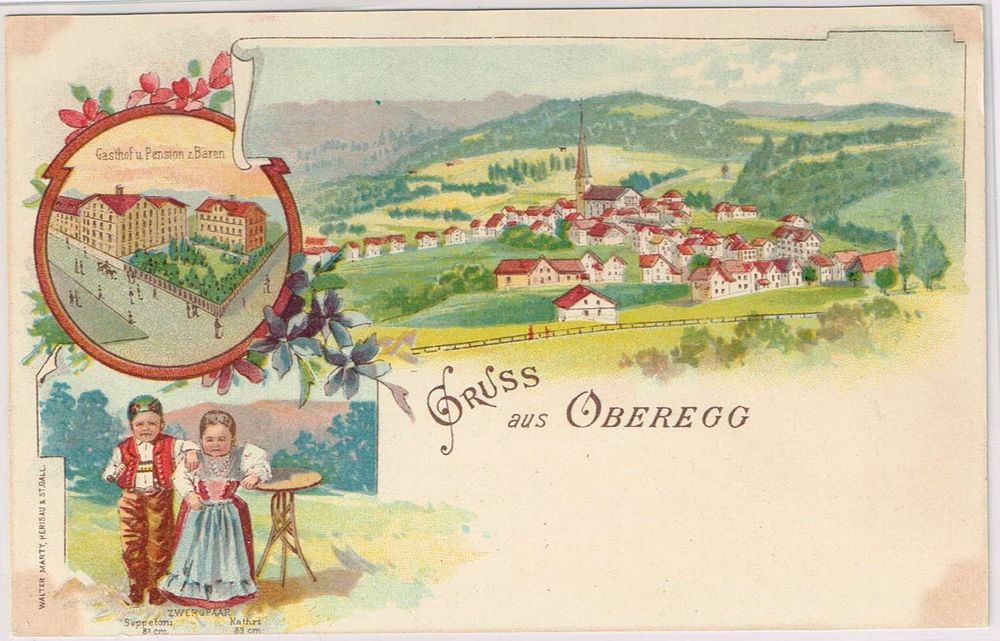 OBEREGG AI 1900 Restaurant Bären Litho (Gebraucht) in Rothrist für CHF ...
