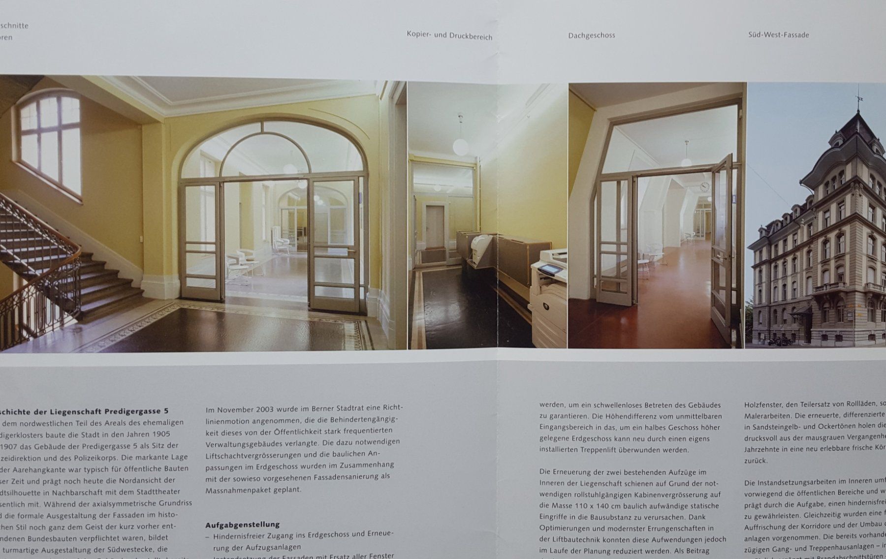 Erneuerung Verwaltungsgebäude Predigergasse 5, Bern (2007) (Gebraucht ...