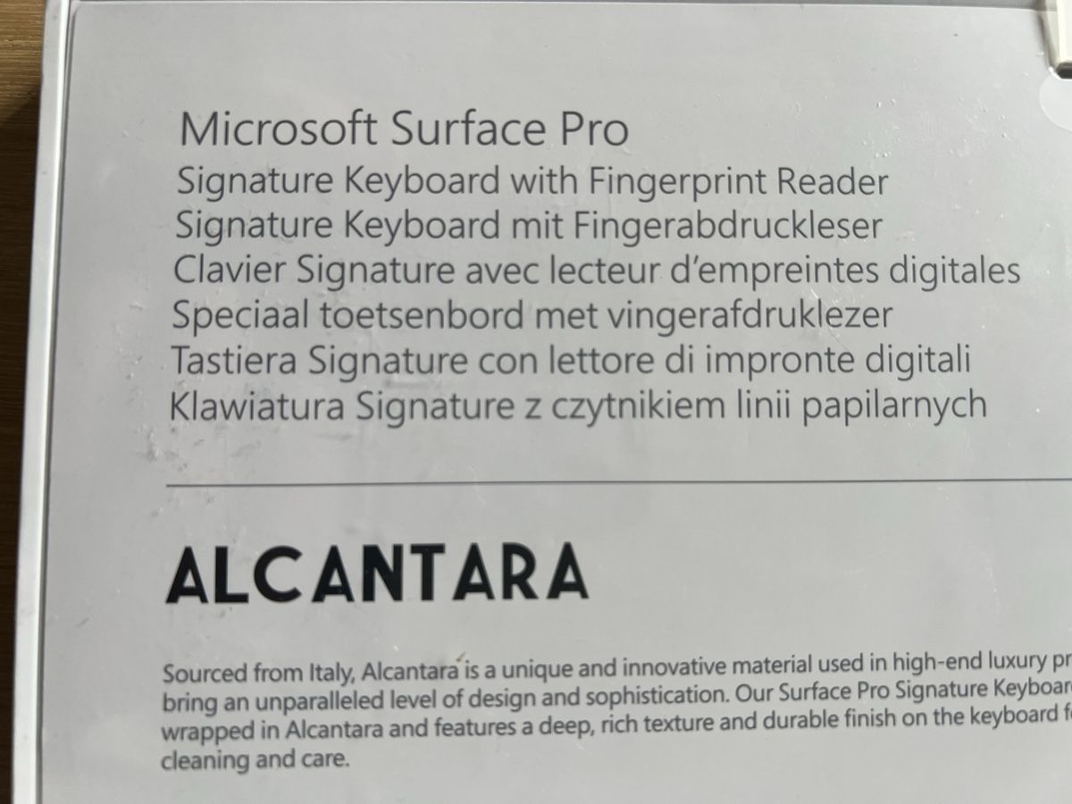 Brand new Clavier Microsoft Surface Pro ALCANTARA (Neu und ...