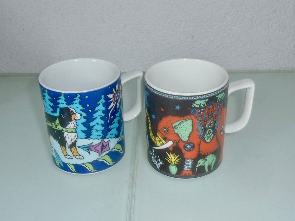 BOPLA Mug Suiss Langenthal Porzellan 2 Stück Elefant + Barry | Kaufen ...