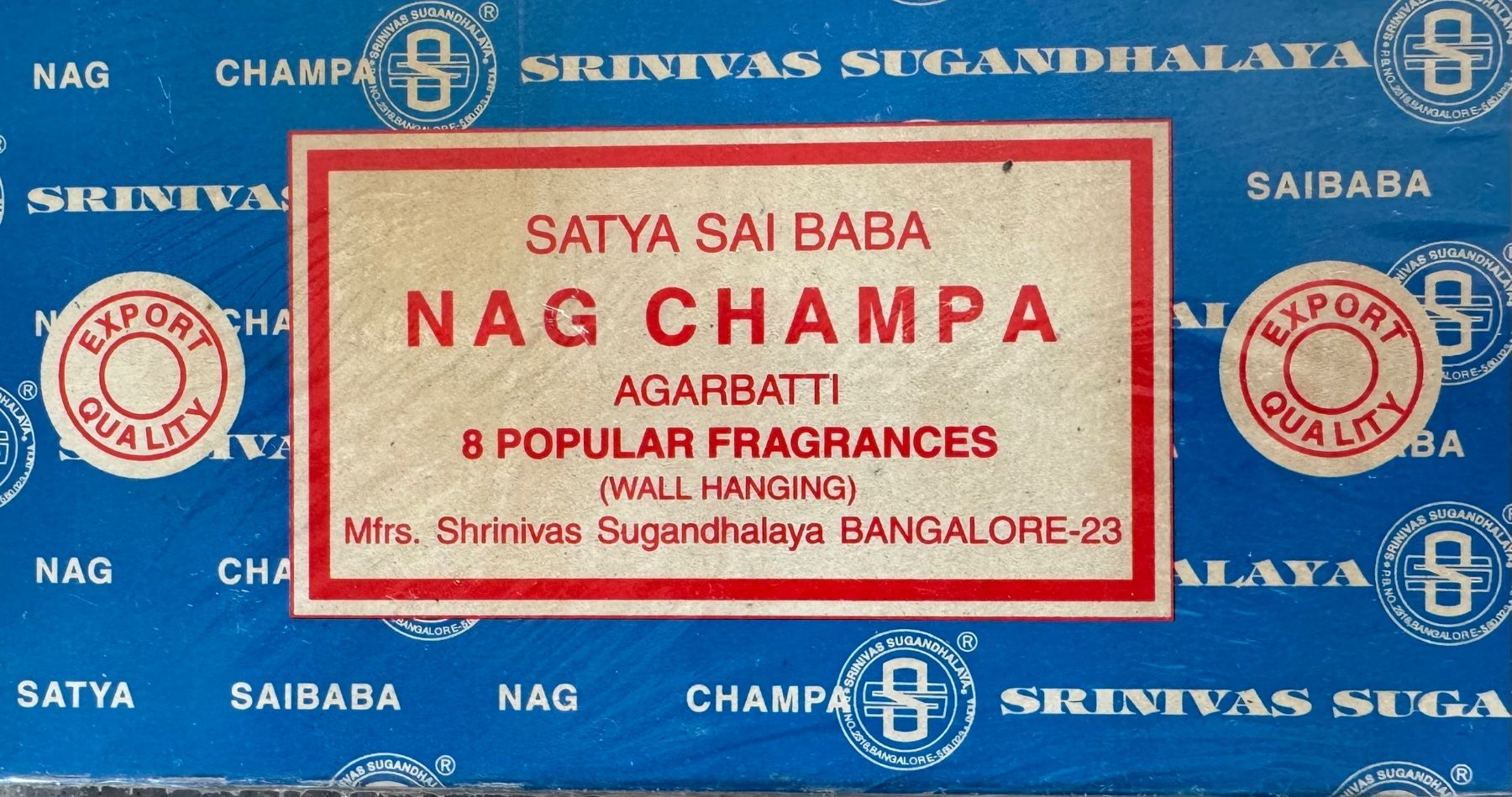 Satya Sai Baba Nag Champa – 8er Set Räucherstäbchen - OVP (Neu und ...
