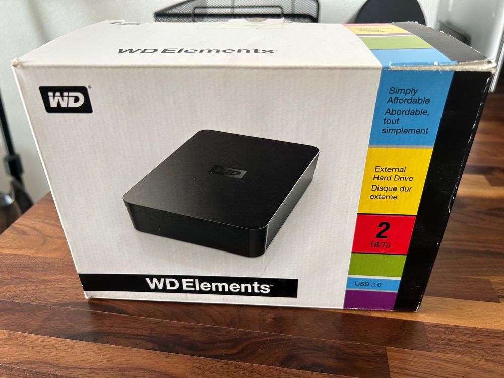 Disque dur externe WD Elements 2To (D'occasion) à pour CHF 37 – avec ...