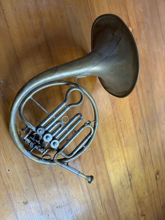 Antikes Waldhorn, Fürst Pless Ventilhorn, Sammlerhorn | Kaufen auf Ricardo