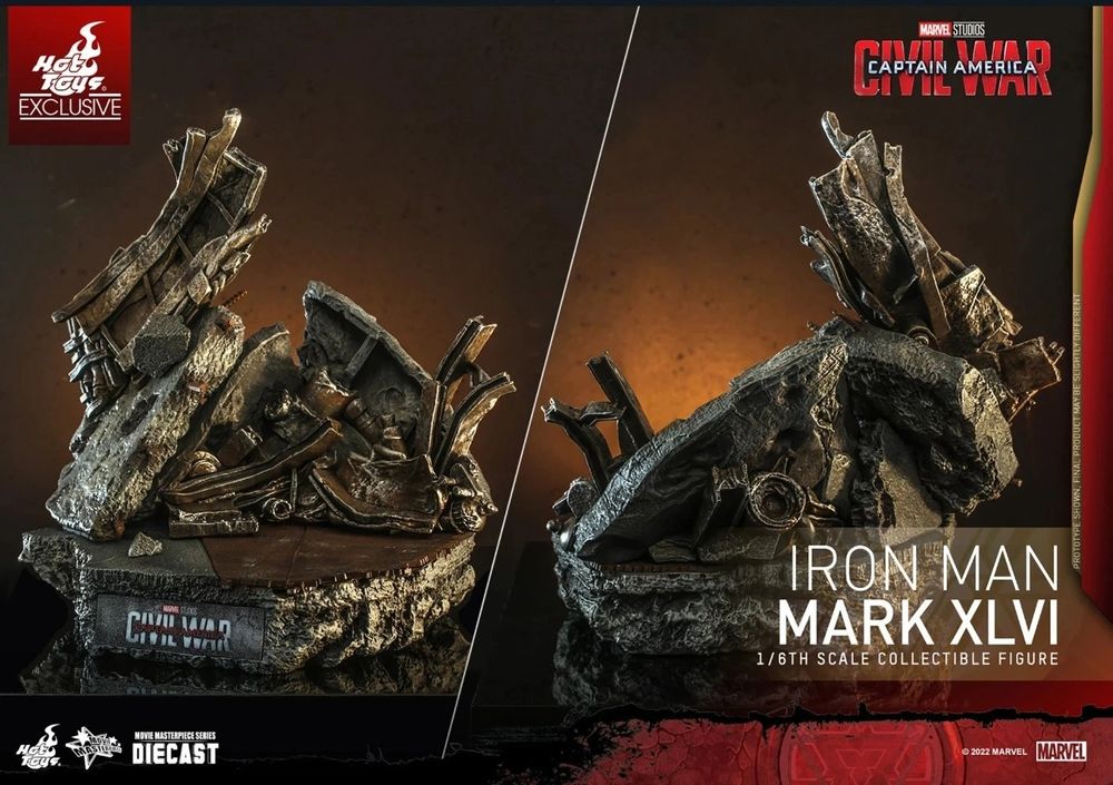 Hot Toys MMS608 Captain America Civil War Iron Man Mark XLVI (Gebraucht ...