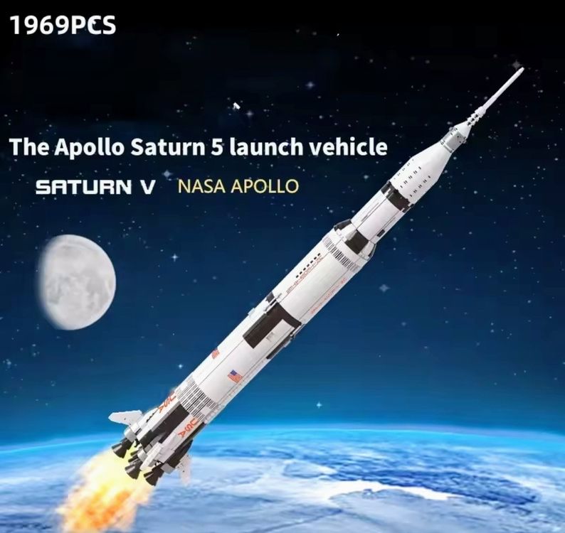 NASA Apollo Saturn V Rocket Model Kit 1969 Pcs | Kaufen auf Ricardo