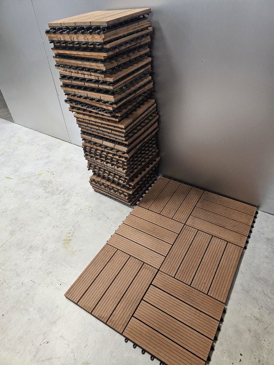 Terrassenfliesen Bodenfliesen Klickfliesen WPC 50 Stk | Kaufen auf Ricardo