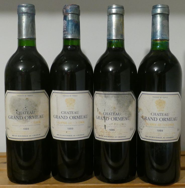 4 Fl. Château Grand Ormeau 1989 - Lalande-de-Pomerol | Kaufen auf Ricardo
