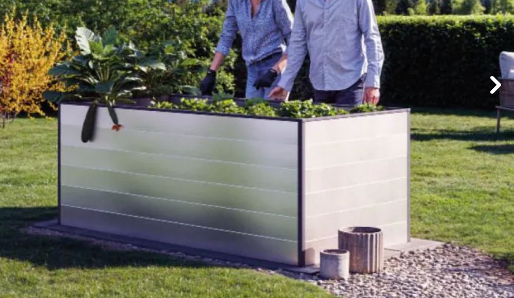 Hochbeet aus Aluminium, gebraucht, sehr guter/ neuer Zustand | Kaufen ...