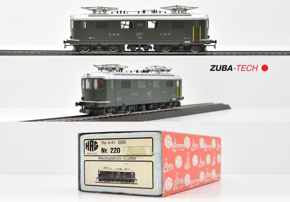 HAG 220 E-Lok Re 4/4 II SBB H0 WS Analog mit OVP (Gebraucht) in St. Gallen für CHF 97 – mit ...