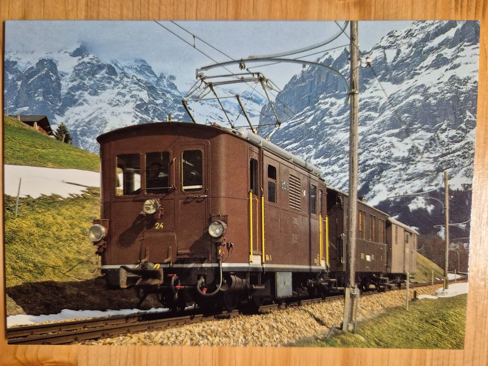BOB - Berner Oberland-Bahnen - HGe 3/3 24 + Wagen 6 & 515 (Neu (gemäss ...