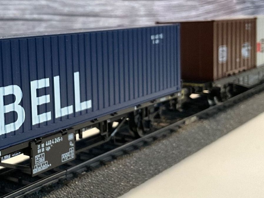2 x Märklin _ Container Wagen _ BELL und TFG _ Spur H0 (Gebraucht) in ...