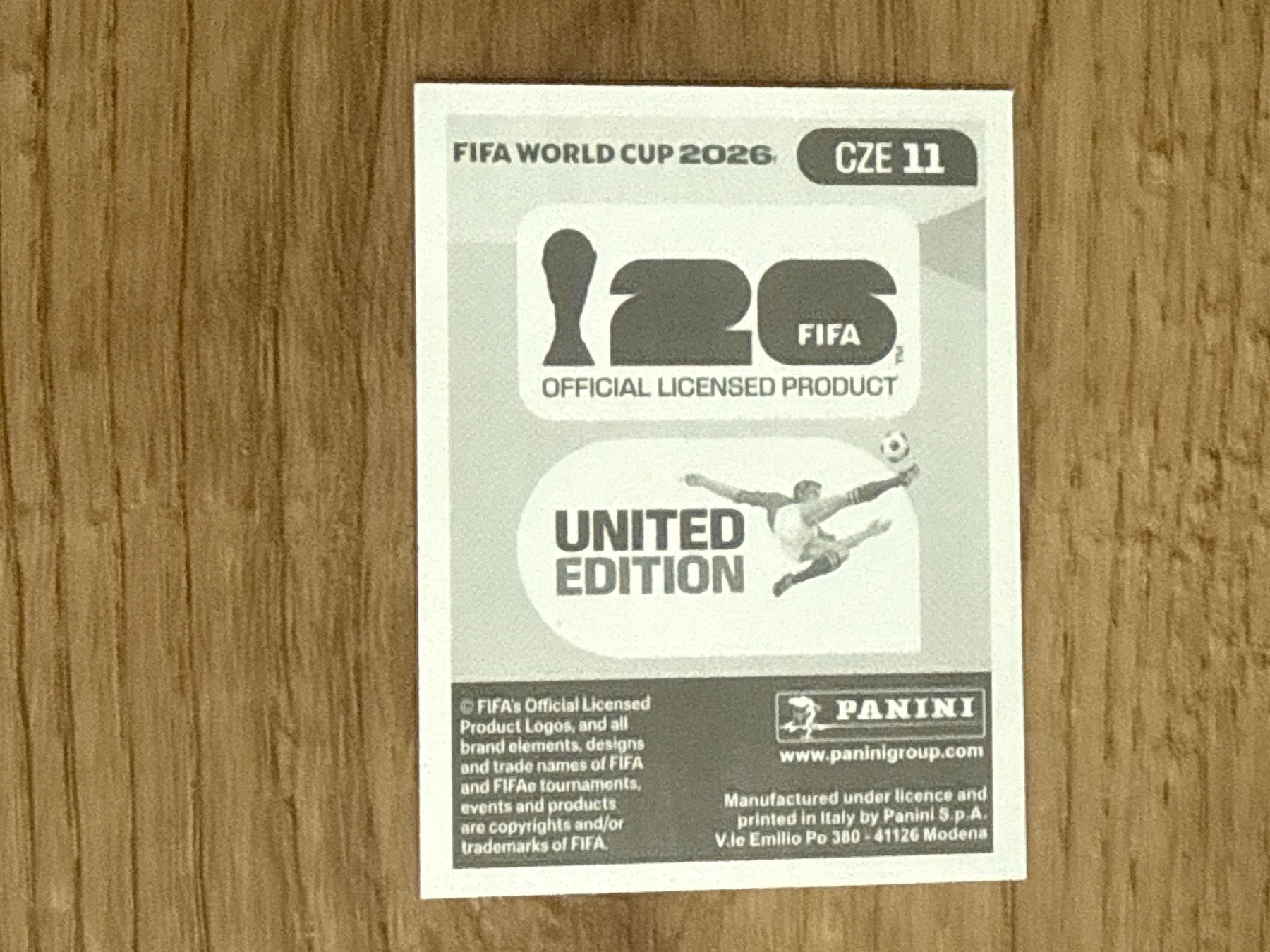 Panini FIFA WM 2026 Sticker Lukáš Červ CZE 11 (Gebraucht) in Glattbrugg ...