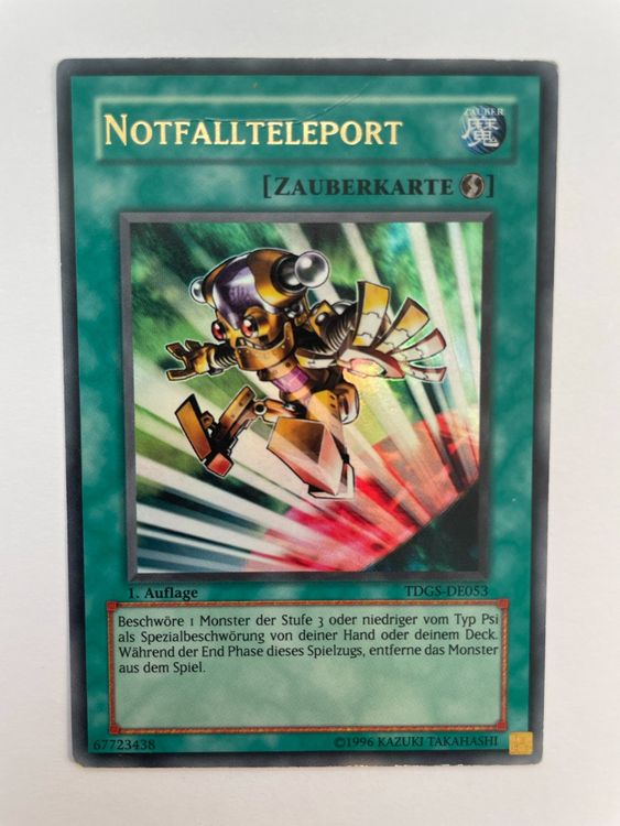 Yugioh Notfallteleport Ultra Rare Deutsch 1.Auflage TDGS | Kaufen auf ...