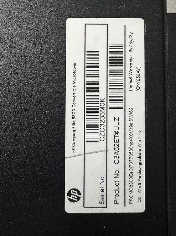4 HP Compoq Elite 8300 Convertible (Gebraucht) in Stachen für CHF 50 ...