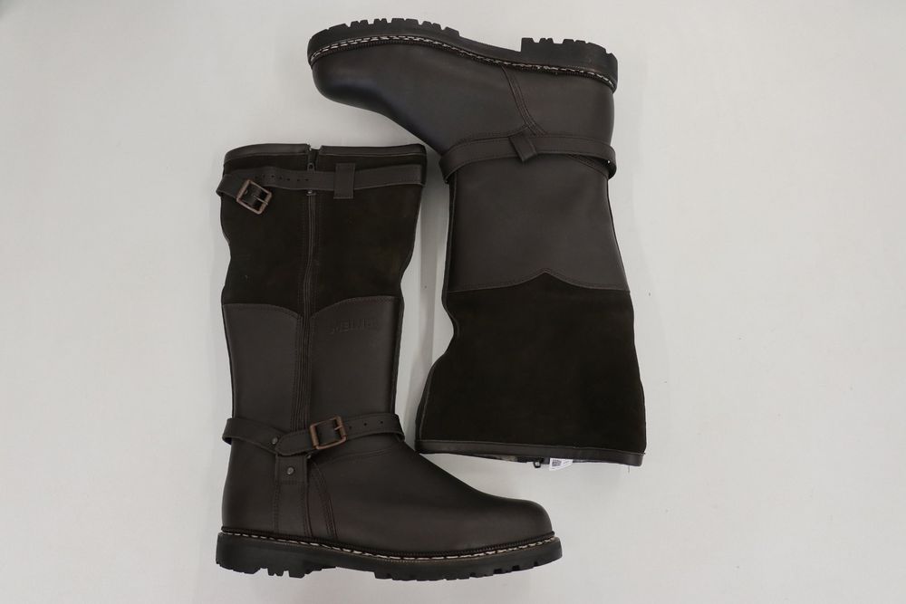 Dunkelbraune Gore-Tex Meindl Fliegerstiefel, Lammfell-Futter (Neu ...