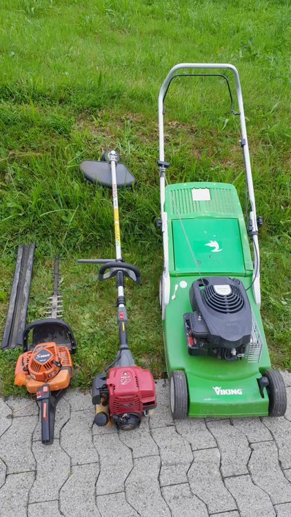 Rasenmäher Viking, Trimmer Honda, Heckenschere Hitchi (Gebraucht) in ...