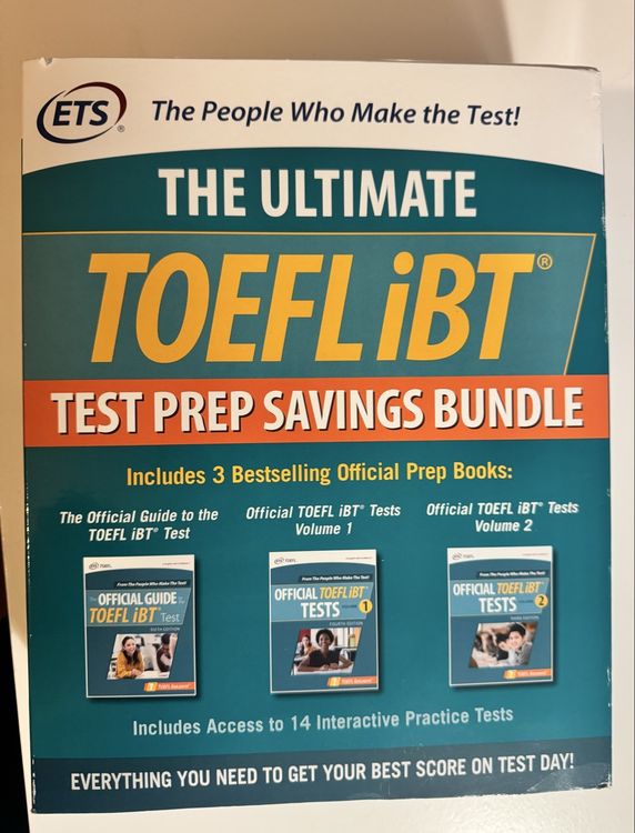 TOEFL iBT Prep Bundle – 3 Bücher + 2 Codes (Neu (gemäss Beschreibung ...
