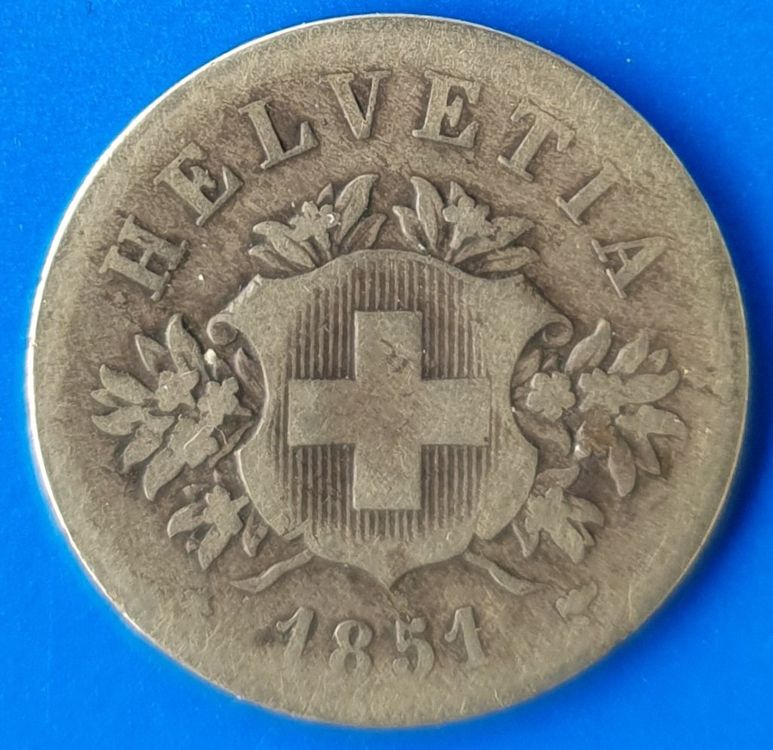20 Rappen 1851 | Kaufen auf Ricardo