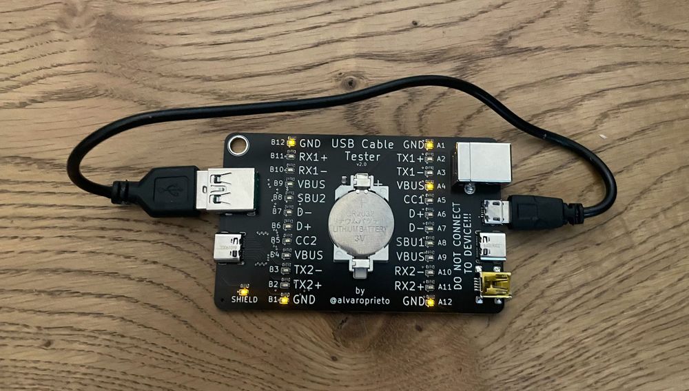 USB-C (Thunderbolt) Cable Lanes Tester (USB A, Mini, Micro) (Neu und ...