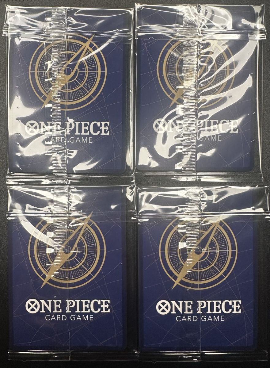 4x Sealed Dracule Mihawk ST12-003 PROMO CARD ONE PIECE (Neu und ...