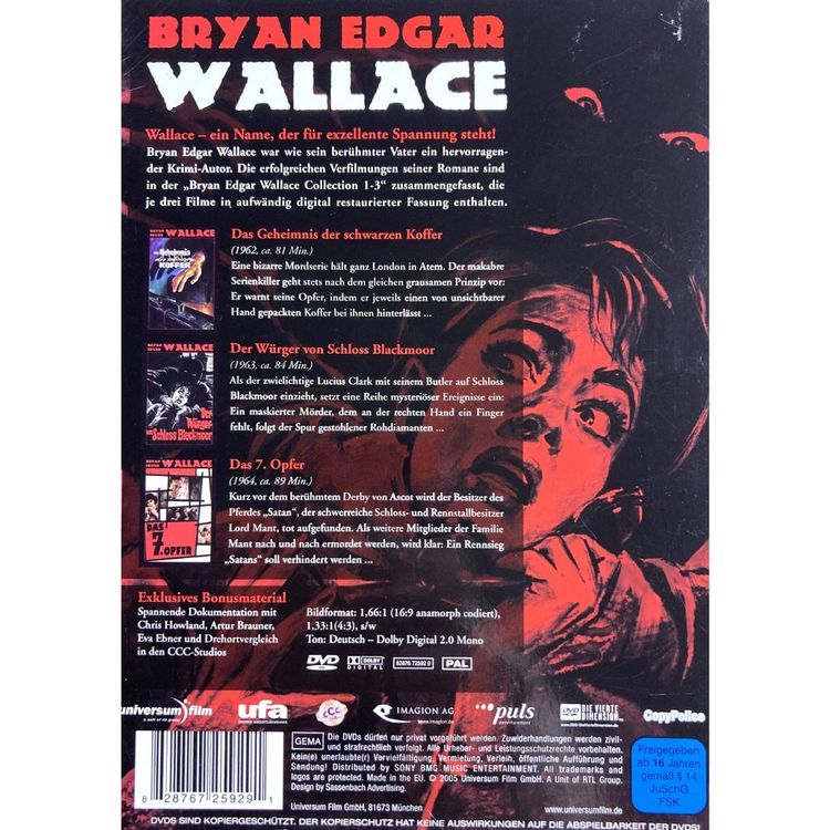 Bryan Edgar Wallace DVD Collection 1 - DVD (Gebraucht) in Jonschwil für ...
