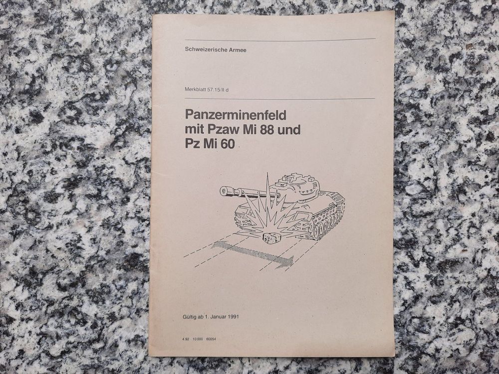 Panzerminenfeld mit Pzaw Mi 88 und Pz Mi 60 | Kaufen auf Ricardo