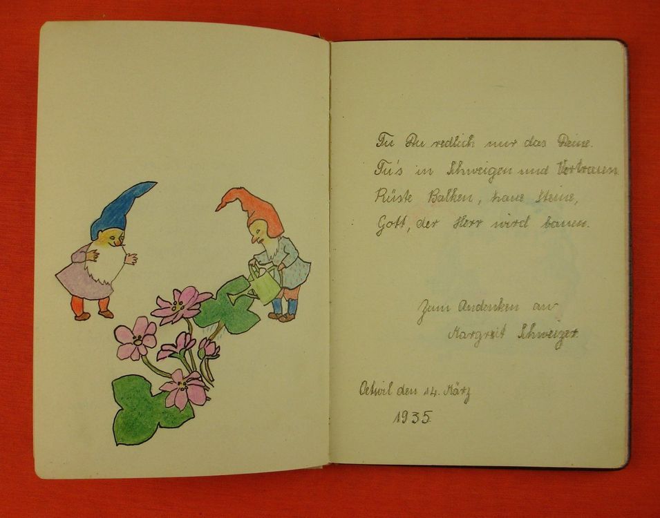 POESIE ALBUM 30er JARHE, ZEICHNUNGEN | Kaufen auf Ricardo