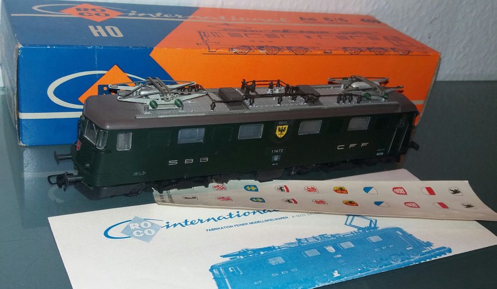 Roco 4195 - E-Lok Ae 6/6 SBB H0 GS mit OVP - analog (Gebraucht) in Giebenach für CHF 59 – mit ...