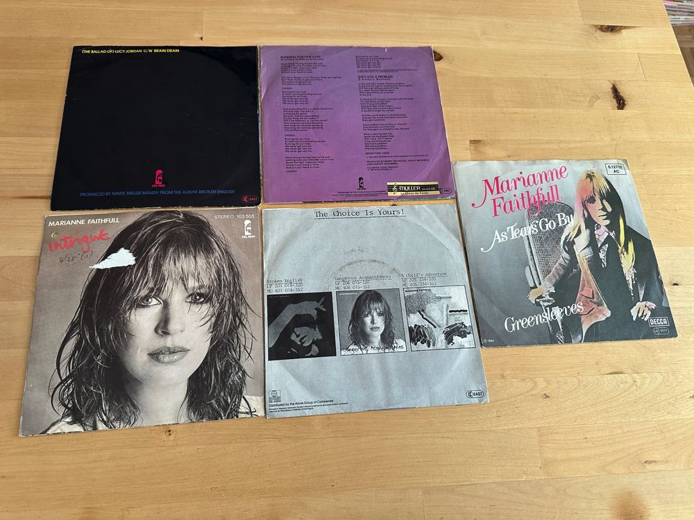 MARIANNE FAITHFULL tolle Kult Singles Top ROLLING STONES (Gebraucht) in ...