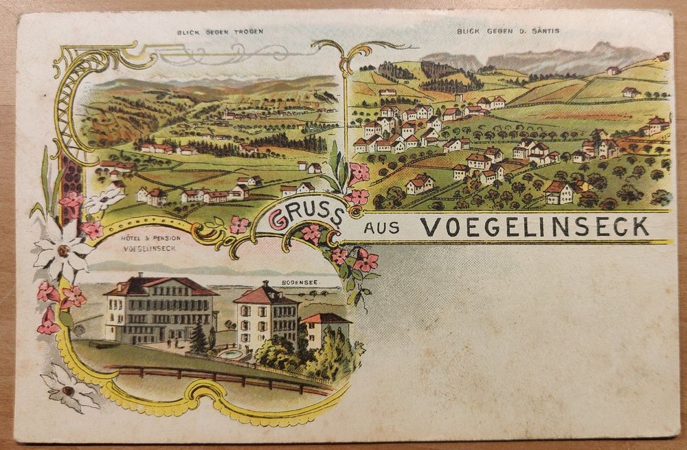LITHO Gruss aus Voegelinseck um 1900 | Kaufen auf Ricardo